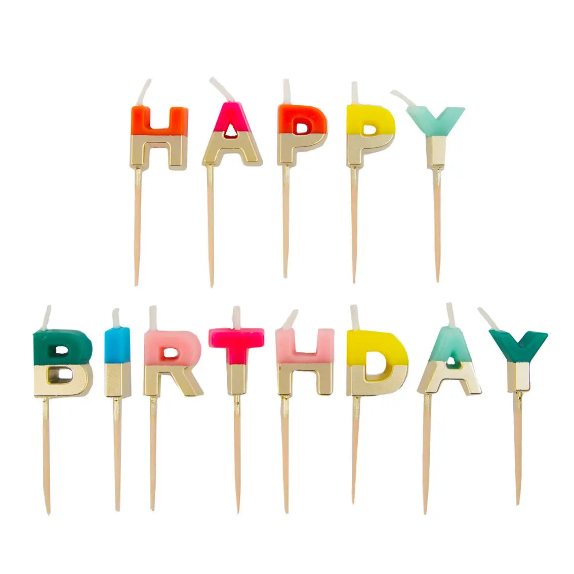 Rainbow Happy Birthday Candles – ISABEL HARVEY
