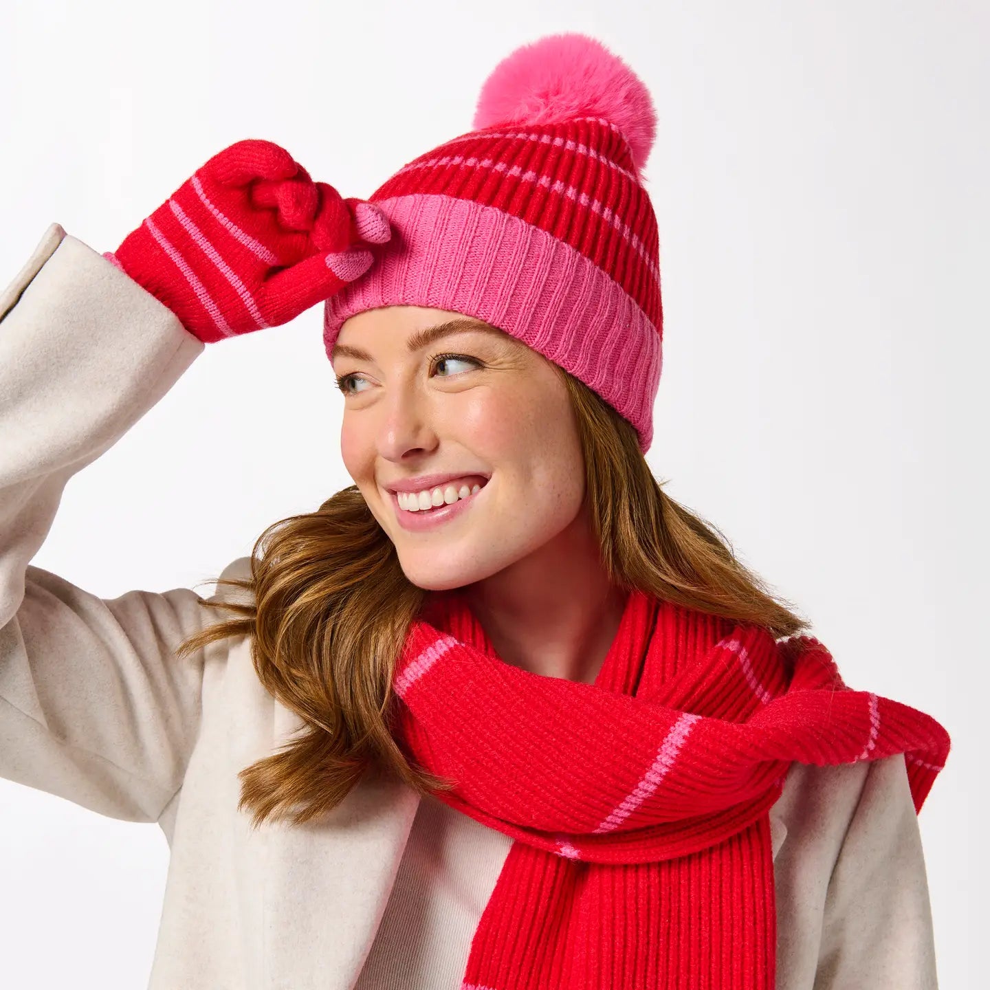 Allison Beanie in Red – ISABEL HARVEY