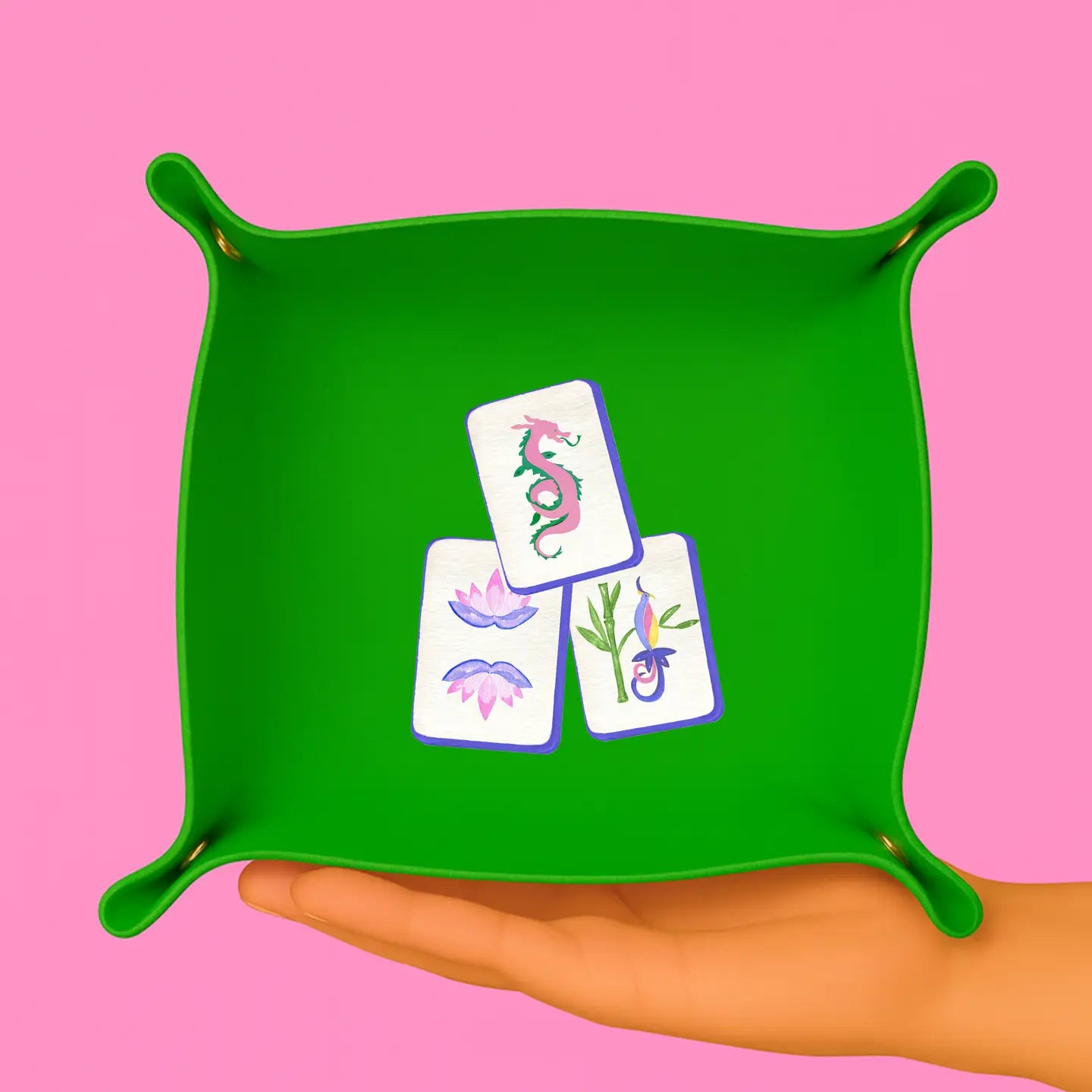 Trinket Tray in Mahjong Green – ISABEL HARVEY