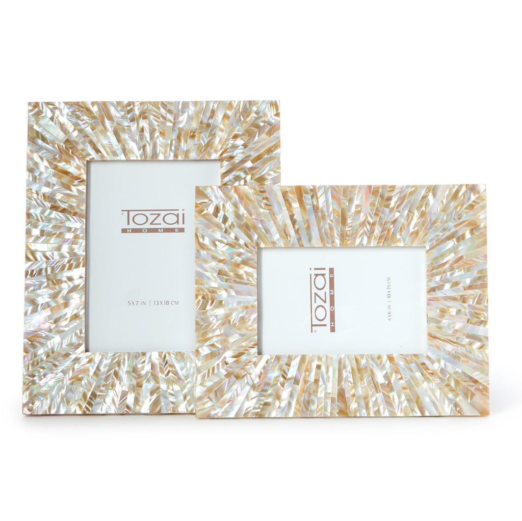 Starburst Natural Mother of Pearl Frame – ISABEL HARVEY