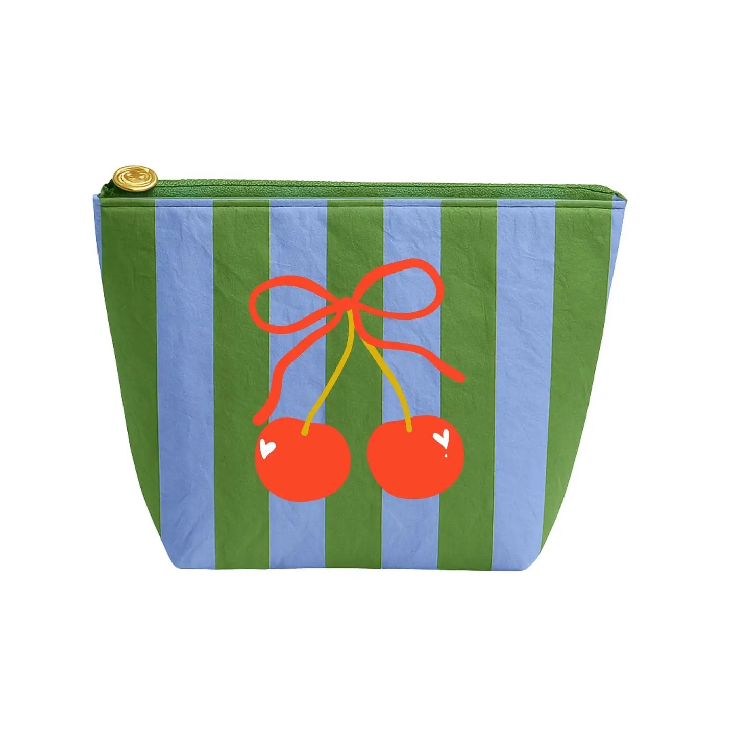 Striped Tyvek Pouch in Cherry – ISABEL HARVEY